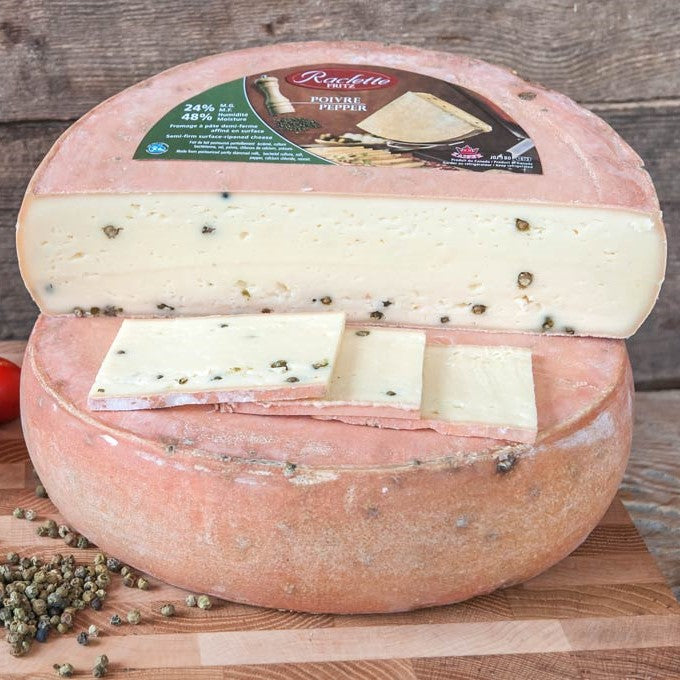 Raclette Sliced - Quebec with Peppercorns – les amis du FROMAGE